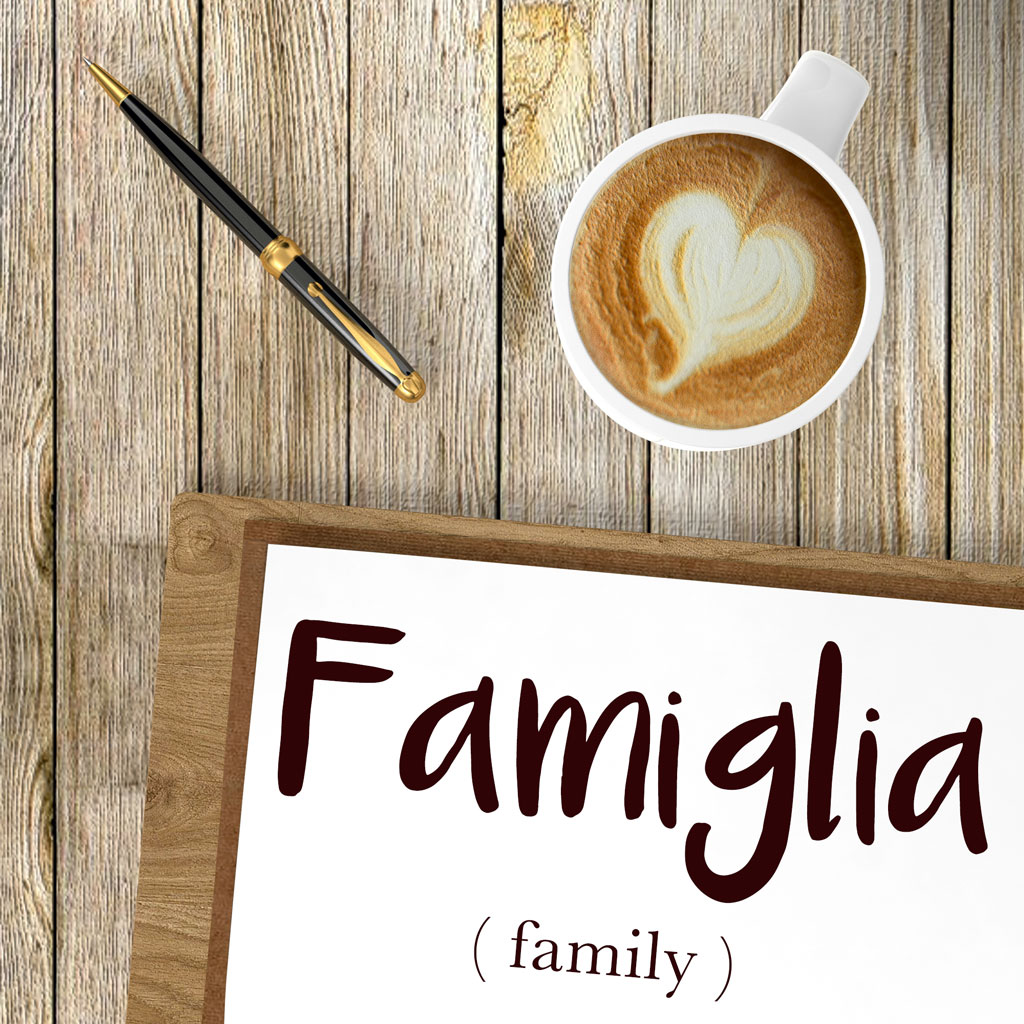 Italian Word for "Family" - Famiglia - Daily Italian Words