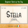 Italian Word of the Day: Stella (star) - Daily Italian Words