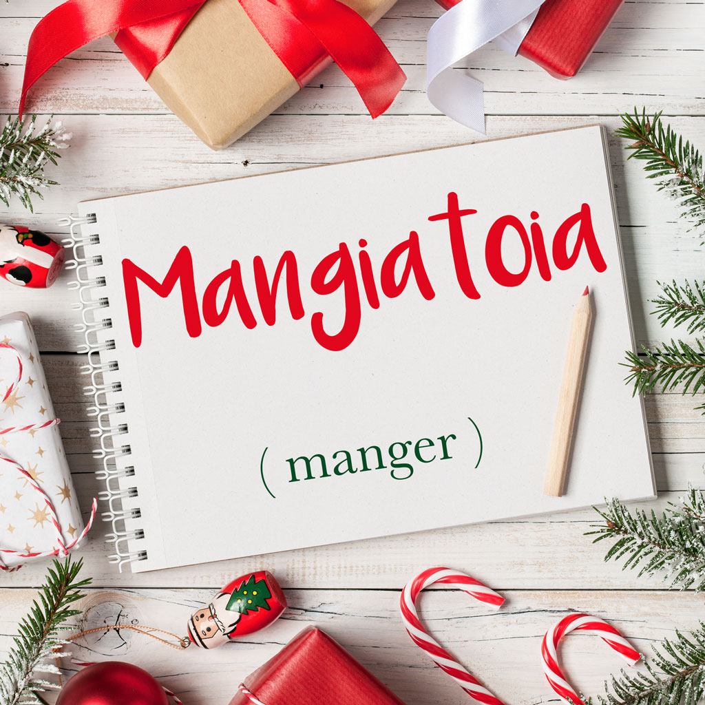 Italian Word of the Day: Mangiatoia (manger) - Daily Italian Words