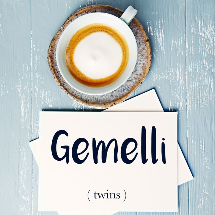 Italian Word of the Day: Gemelli (twins) - Daily Italian Words