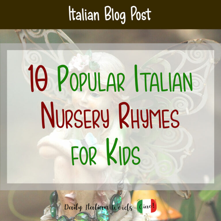 10 Popular Italian Nursery Rhymes (Lyrics & English Translations ...