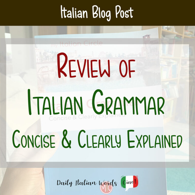Review of 'Italian Grammar – Concise & Clearly Explained' - An Italian ...