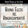 How Do You Say "Happy Thanksgiving!" in Italian? - Daily Italian Words
