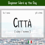 Italian Word of the Day: Città (city / town) - Daily Italian Words