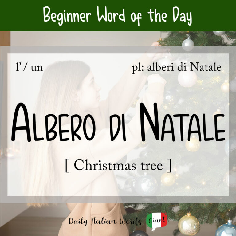 How to Say "Christmas Tree" in Italian - Albero di Natale - Daily ...
