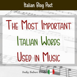 Music, master! - The most important Italian vocabulary for music ...