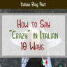 How to Say "Crazy" in Italian - 10 Ways - Daily Italian Words