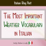 Italian Weather Vocabulary: The most important words & expressions ...