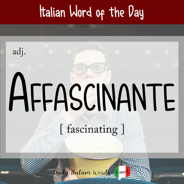 Italian Word of the Day Archives - Daily Italian Words