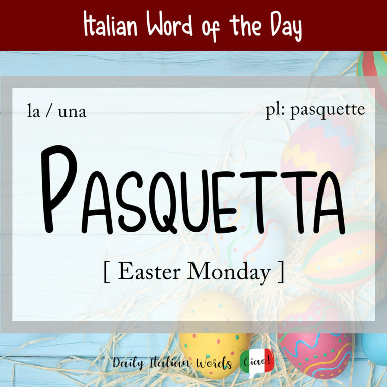 How to Say "Easter Monday" in Italian – Pasquetta - Daily Italian Words