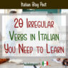 20 Italian Irregular Verbs You Need to Learn - Daily Italian Words
