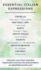 20 Words & Expressions to Help You Speak Italian Like a Native - Daily ...