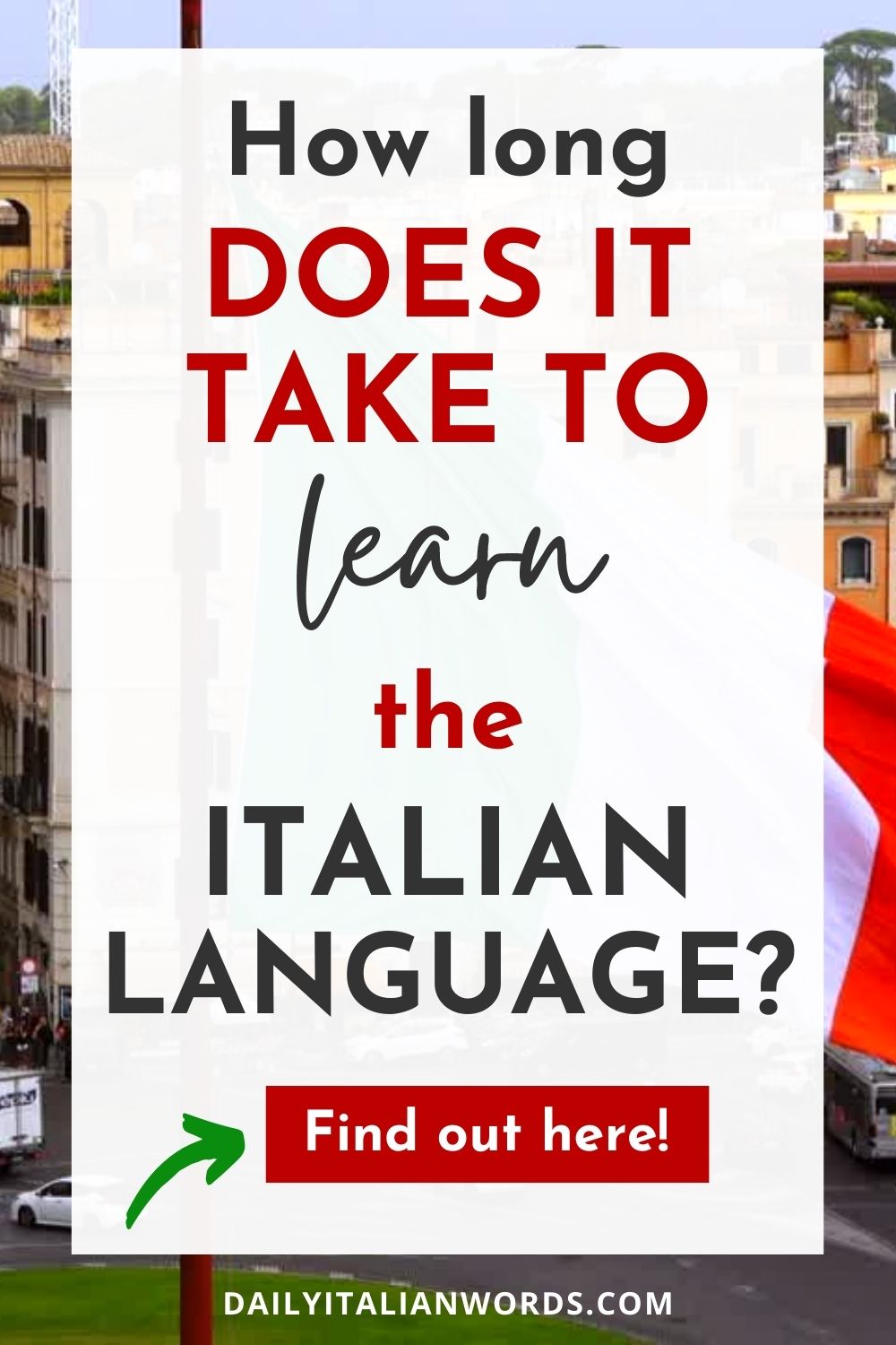 How Long Does It Take to Learn Italian? - Daily Italian Words