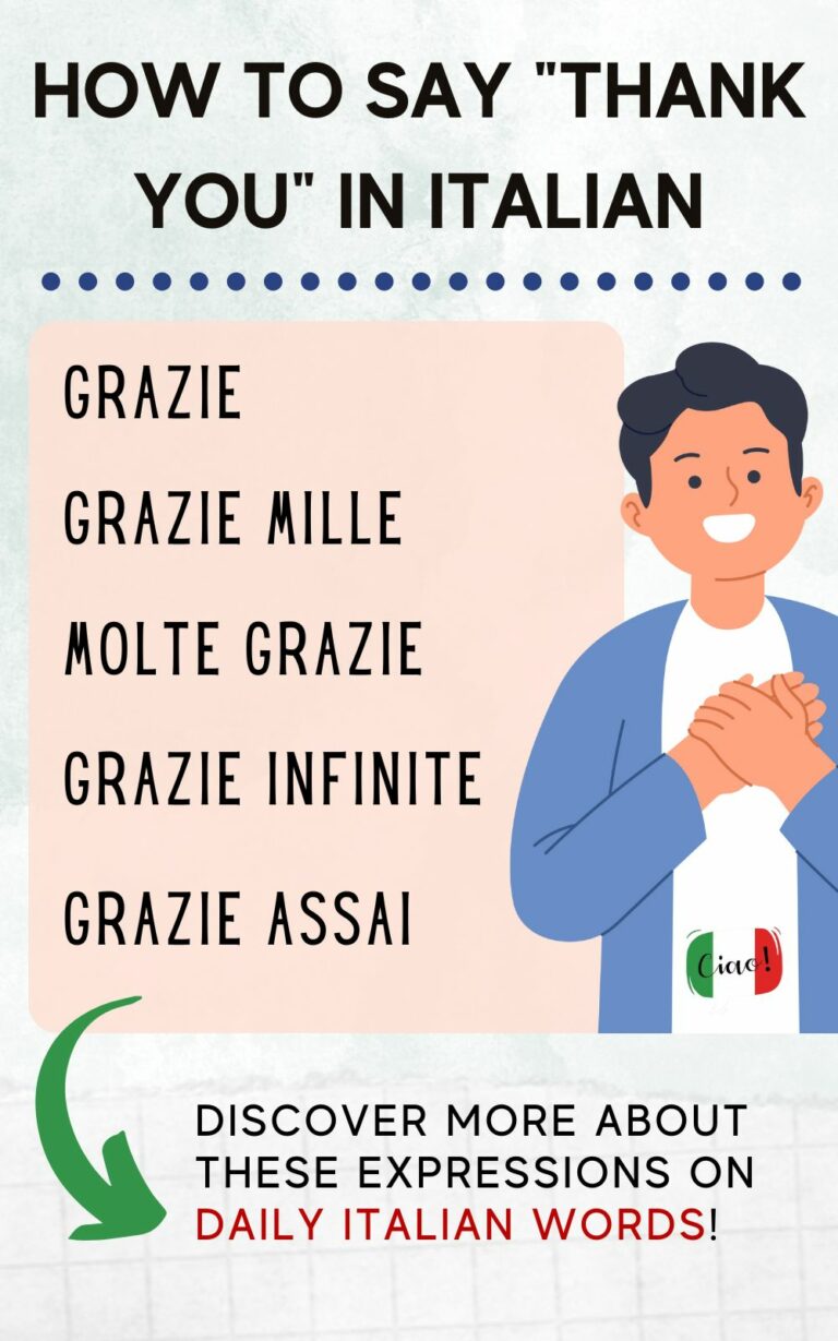 8 Ways to Say "Thank you very much!" in Italian - Daily Italian Words