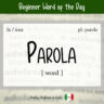 Italian Word of the Day: Parola (word) - Daily Italian Words