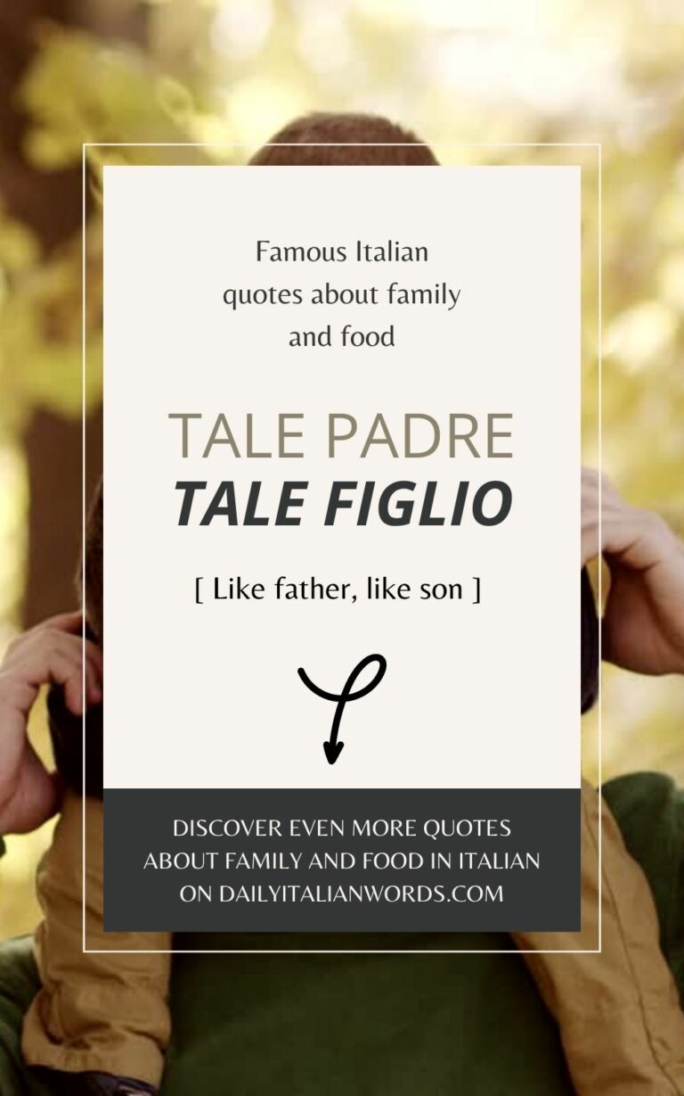 23 Italian Quotes & Expressions about Family and Food - Daily Italian Words