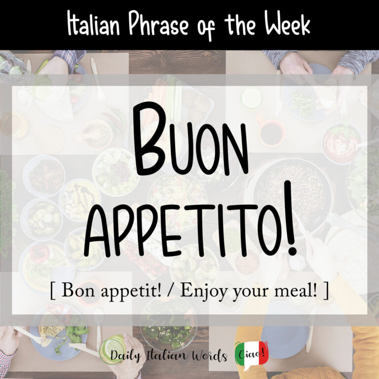 How to Say "Enjoy your meal! / Bon appetit!" in Italian - Daily Italian ...