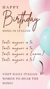 Happy Birthday Song in Italian (with Lyrics & English Translation ...
