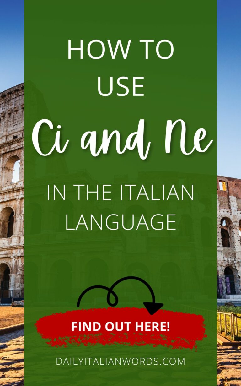 How to Use Ci and Ne in Italian - Daily Italian Words
