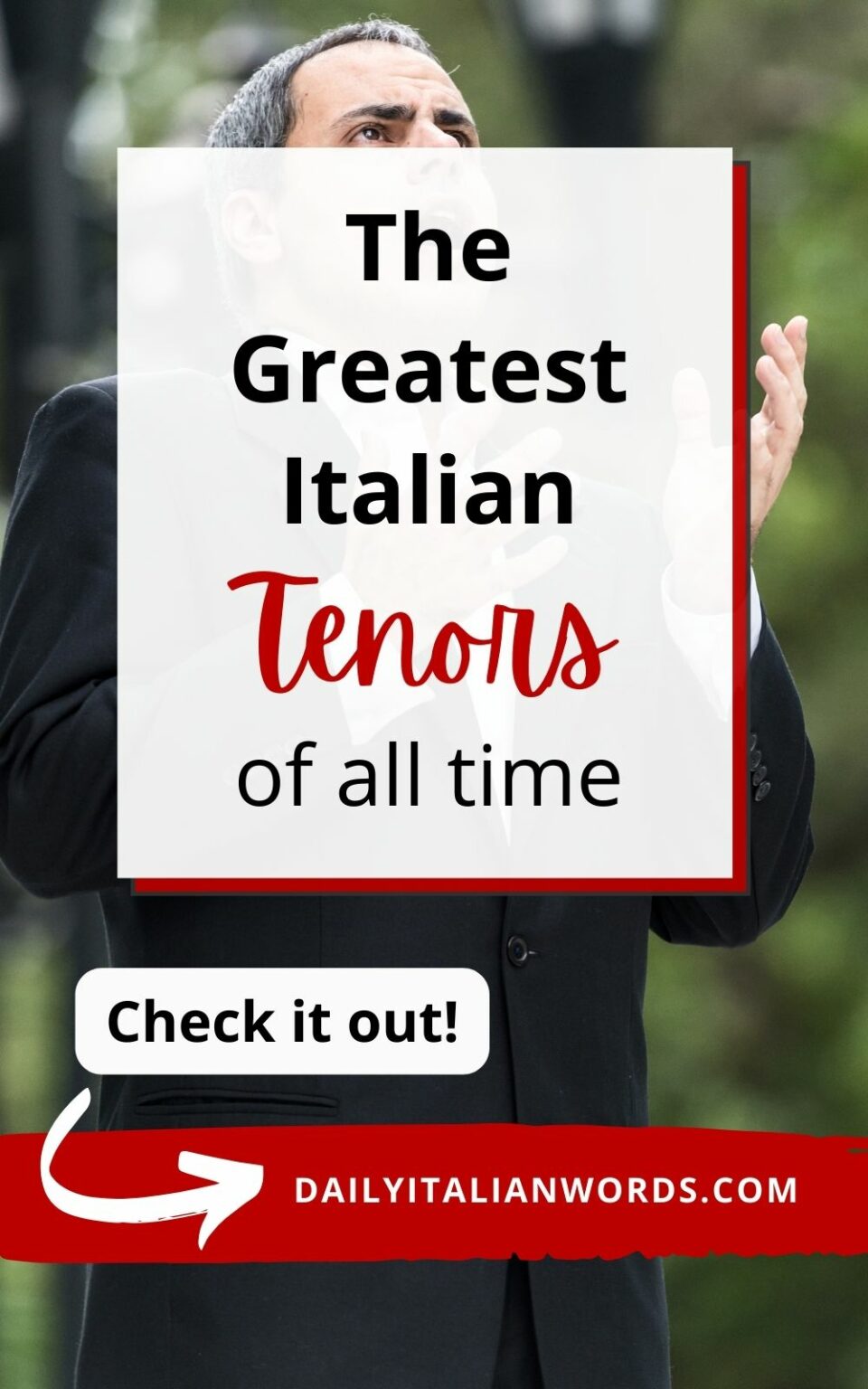 The Greatest Italian Tenors of All Time - Daily Italian Words