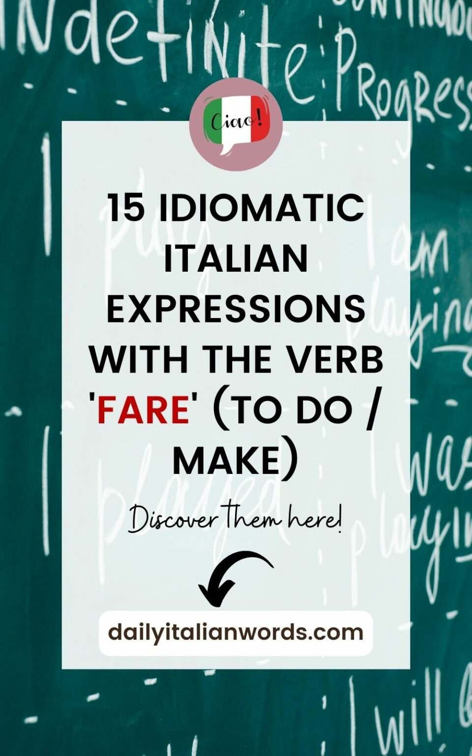 15 Idiomatic Italian Expressions with 'Fare' (to do / make) - Daily ...