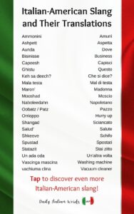 The most common Italian-American slang terms (and their Italian ...