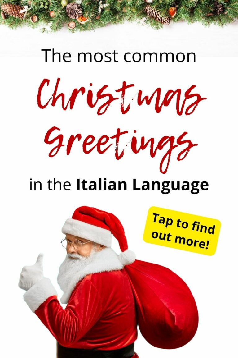 Christmas Greetings in the Italian Language - Daily Italian Words