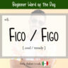 Italian Word of the Day: Fico / Figo (cool / trendy) - Daily Italian Words