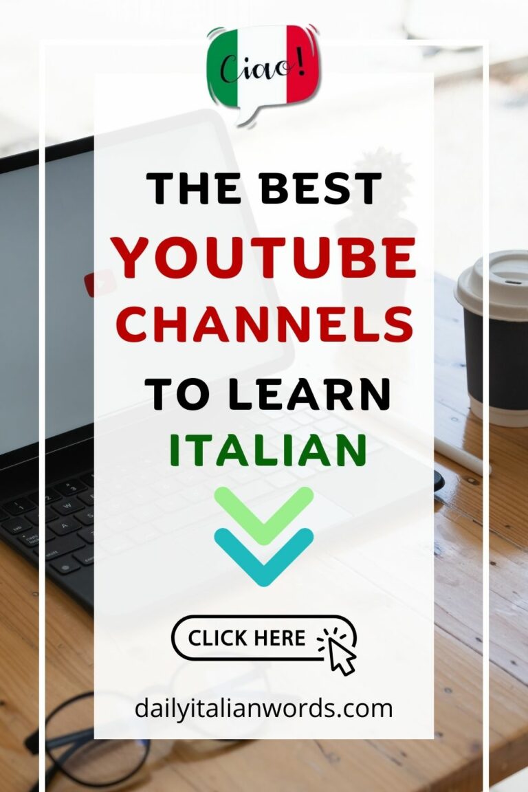 The Best YouTube Channels to Learn Italian - Daily Italian Words