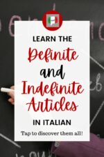Learn the Italian Definite & Indefinite Articles - Daily Italian Words