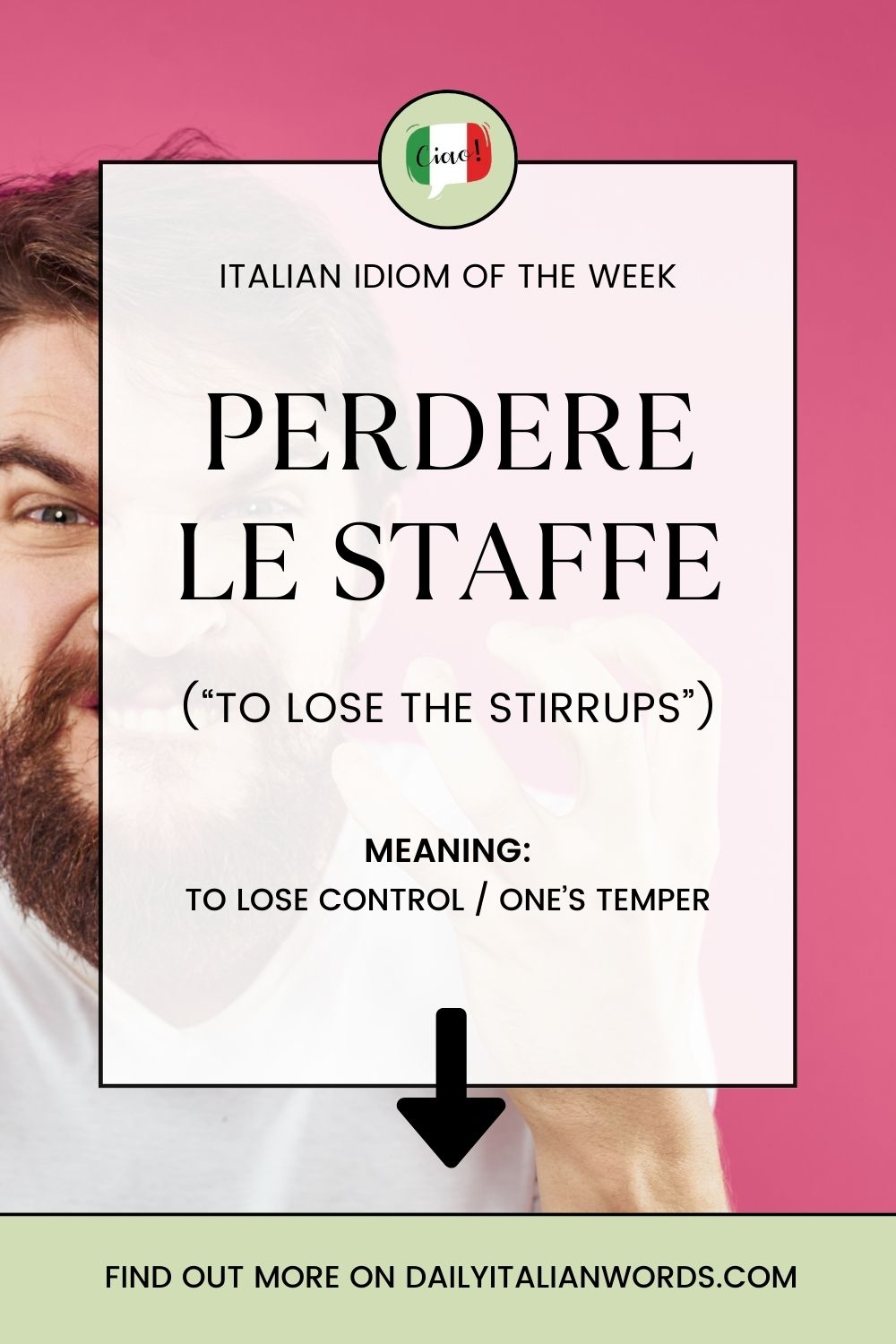 Italian Idiom: Perdere le staffe (to lose your temper / lose control ...