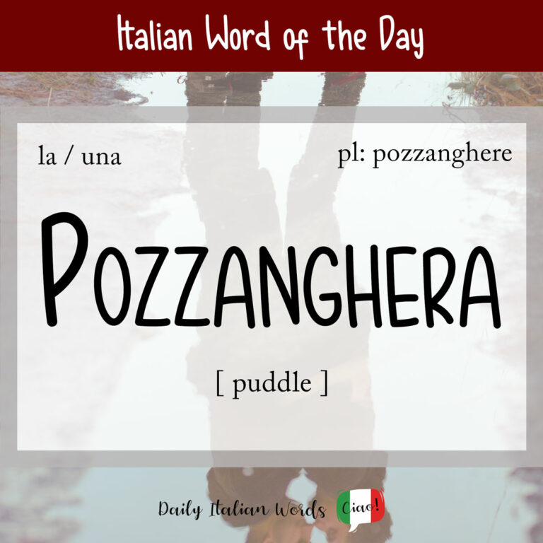 Italian Word of the Day Archives - Daily Italian Words
