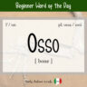Italian Word of the Day: Osso (bone) - Daily Italian Words