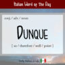 Italian Word of the Day: Dunque (therefore / so / well / point) - Daily ...