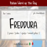Italian Word of the Day: Freddura (pun / quip) - Daily Italian Words