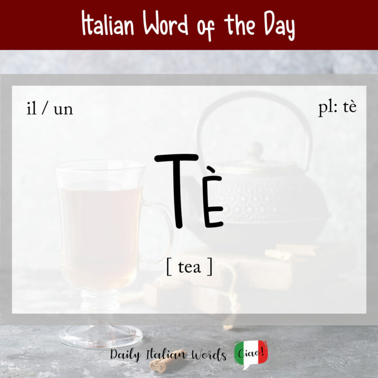 Database of Italian Words and Phrases - Daily Italian Words