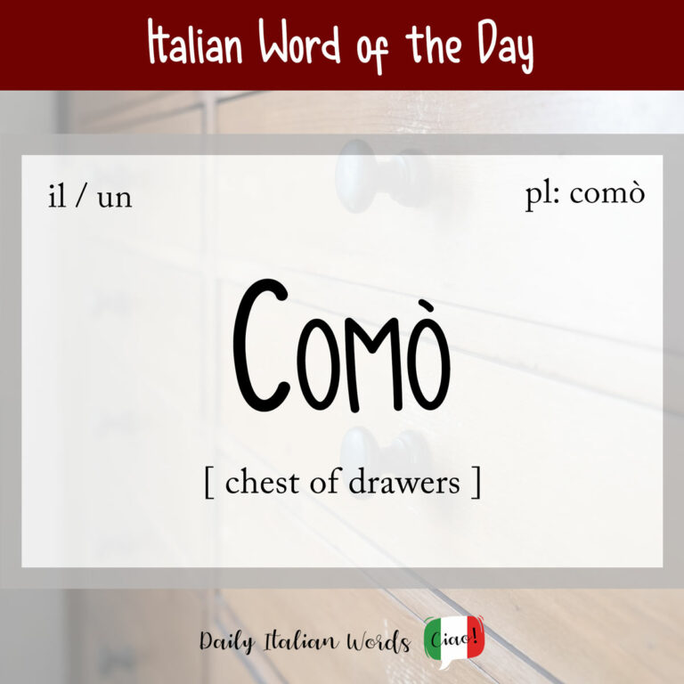 Database of Italian Words and Phrases - Daily Italian Words