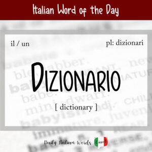 Database of Italian Words and Phrases - Daily Italian Words