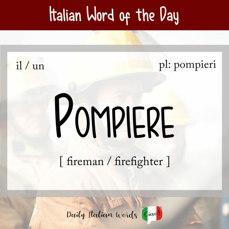 Database of Italian Words and Phrases - Daily Italian Words