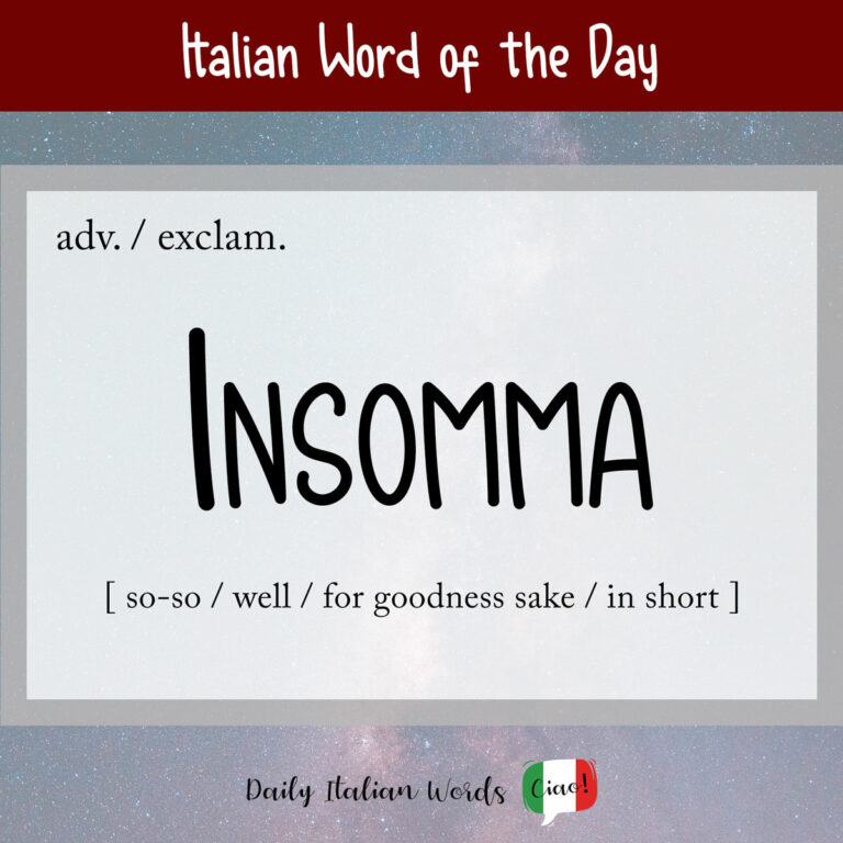 Homepage - Daily Italian Words